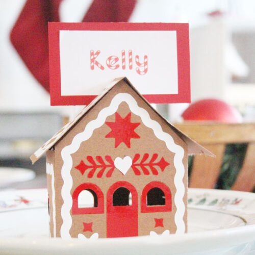 Gingerbread House Place Card Holders | Kelly Leigh Creates