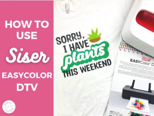 How to Use Siser EasyColor DTV | Kelly Leigh Creates